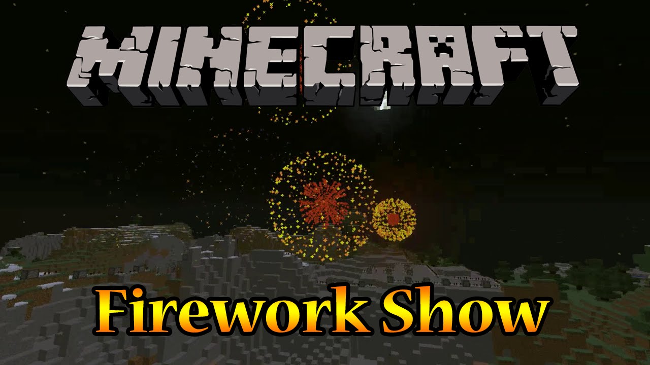 Minecraft Fireworks Show - YouTube