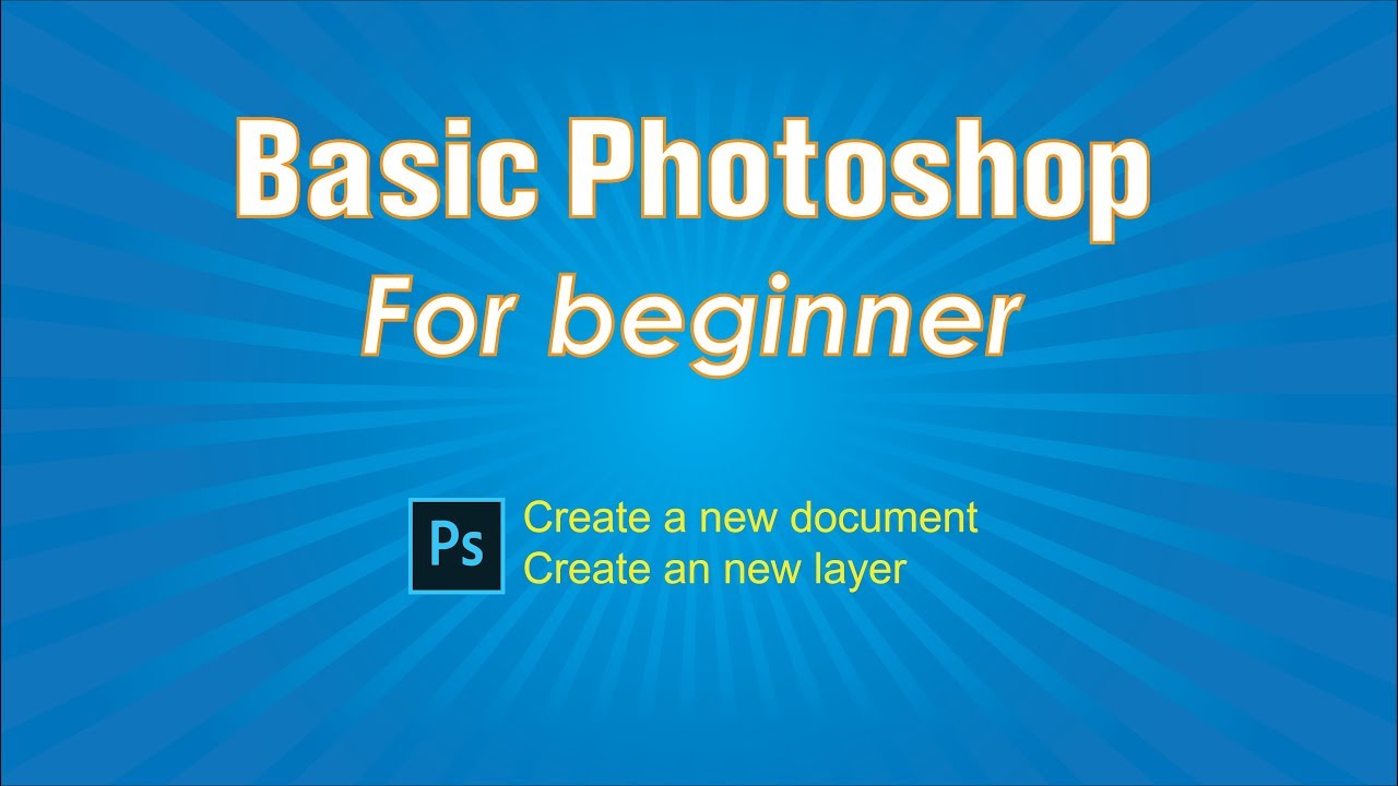 How can i start graphic design with basic photoshop as a beginner - YouTube