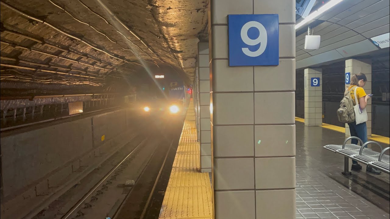 PATH PA-5 33rd Street Bound Train Ride from 9th Street - 33rd Street ...