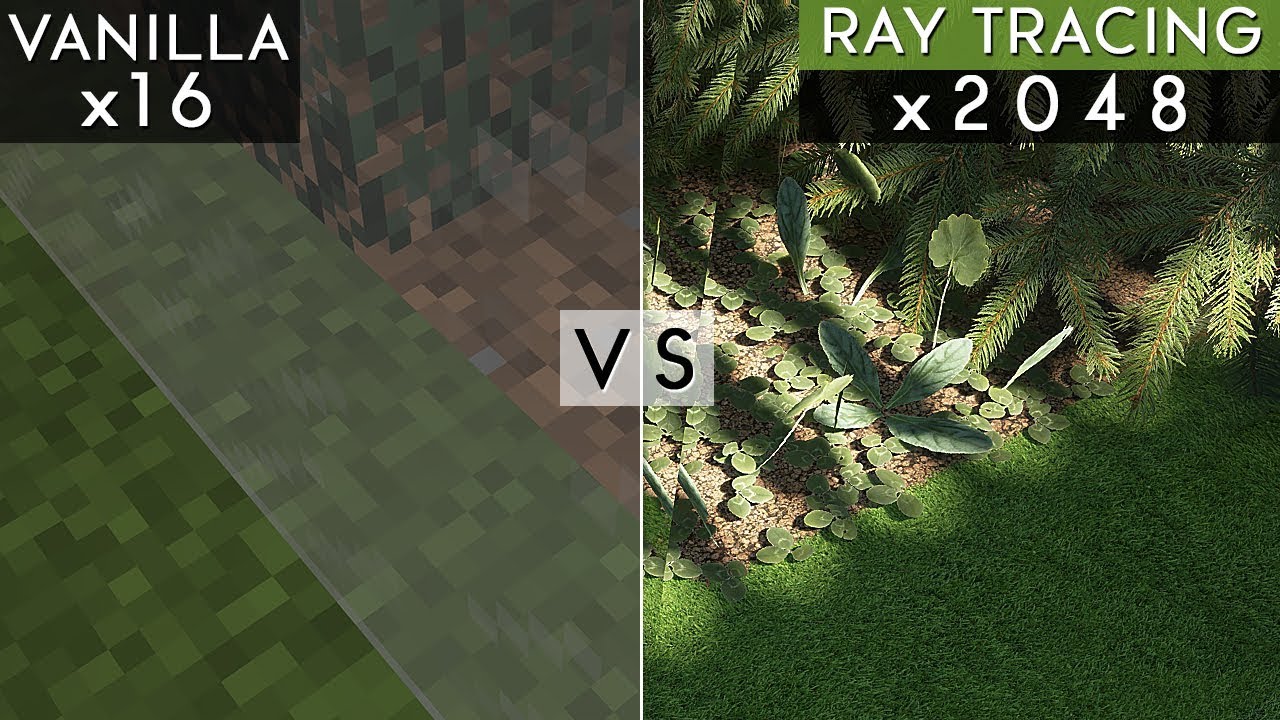 Vanilla 16x vs Photorealistic x2048 - Textures & Interiors Mod with Ray ...