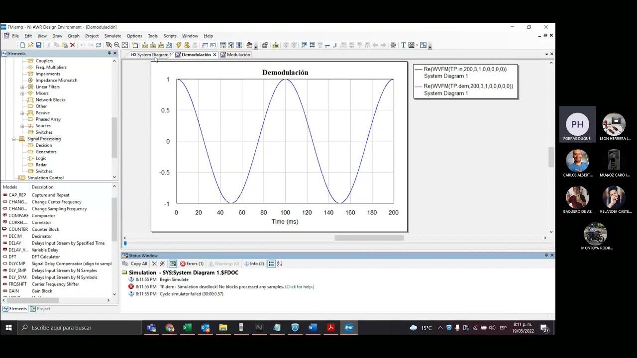 Simulación de Modulador - Demodulador FM - YouTube