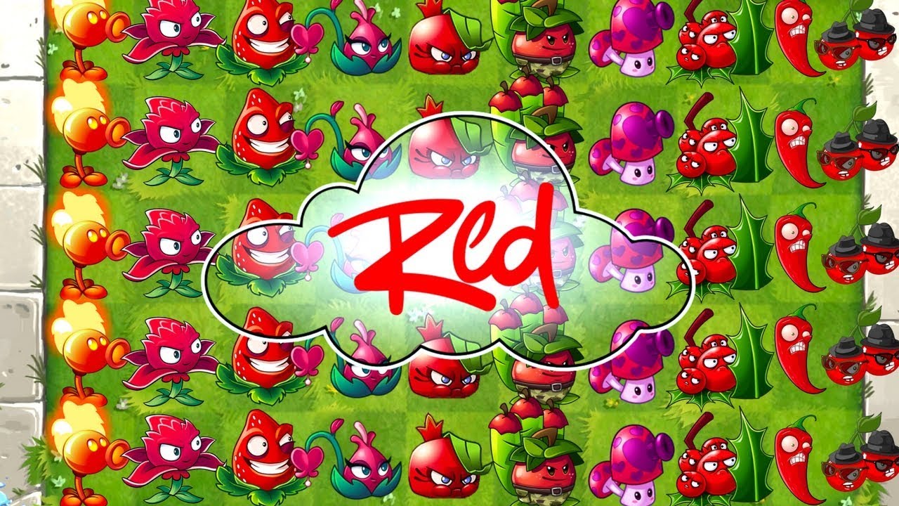 Plants vs Zombies 2 Red Colored Plants Challenge in PVZ 2 Gameplay ...