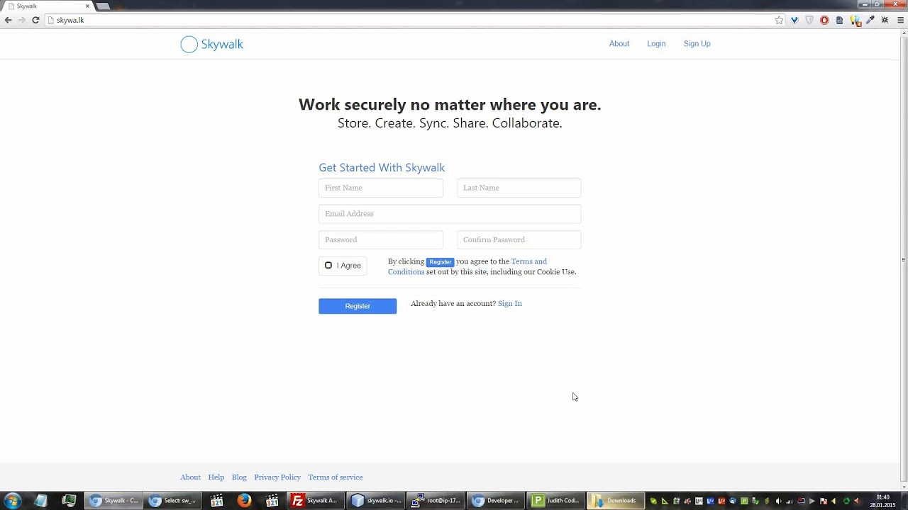 nullstack project: skywalk cloud file storage - YouTube