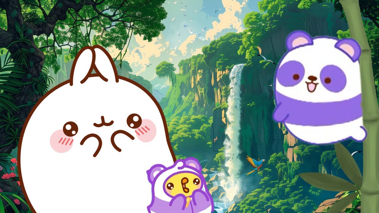Molang meets The CUTEST Pandas 🐼 🌿 - YouTube