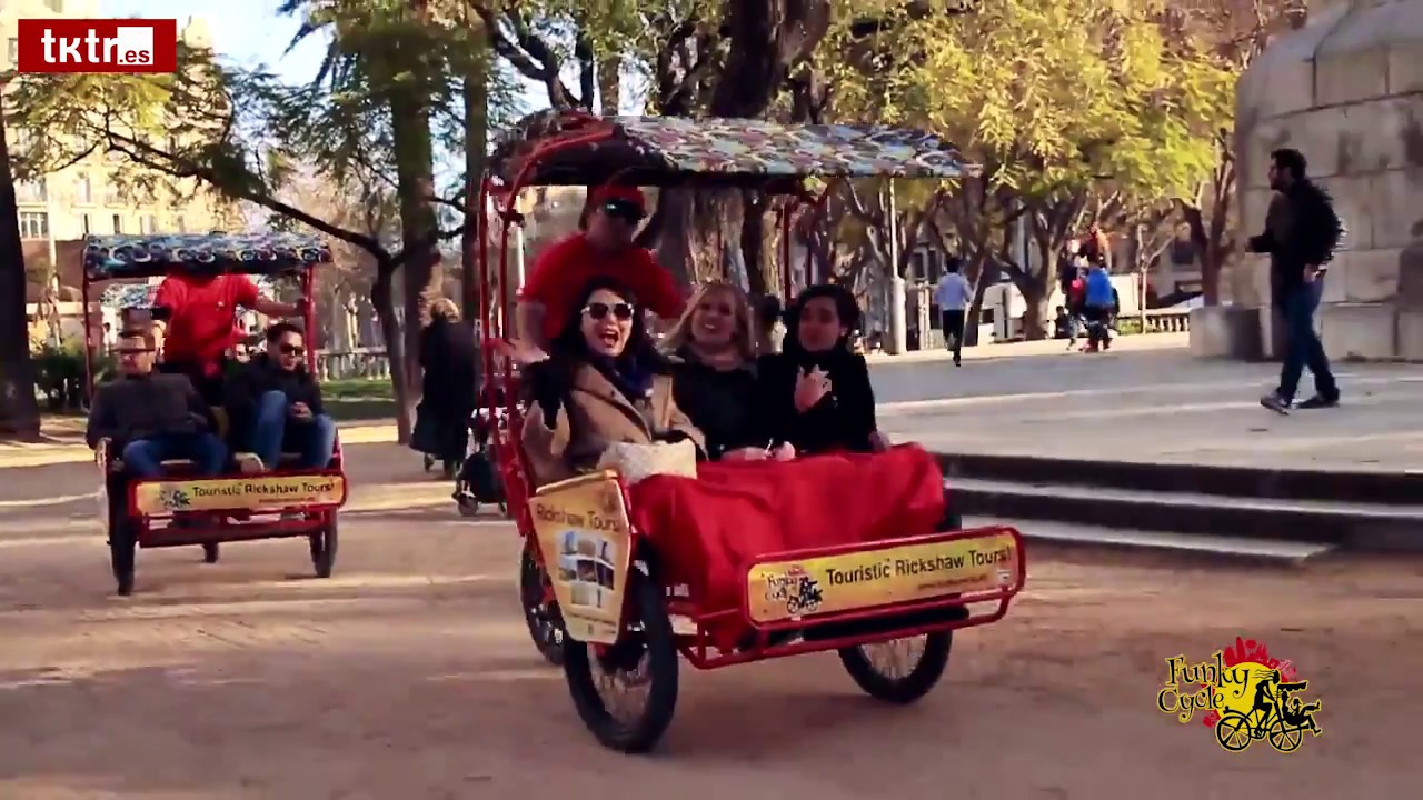Tktr.es - Funky Cycle Rickshaw Tours - YouTube