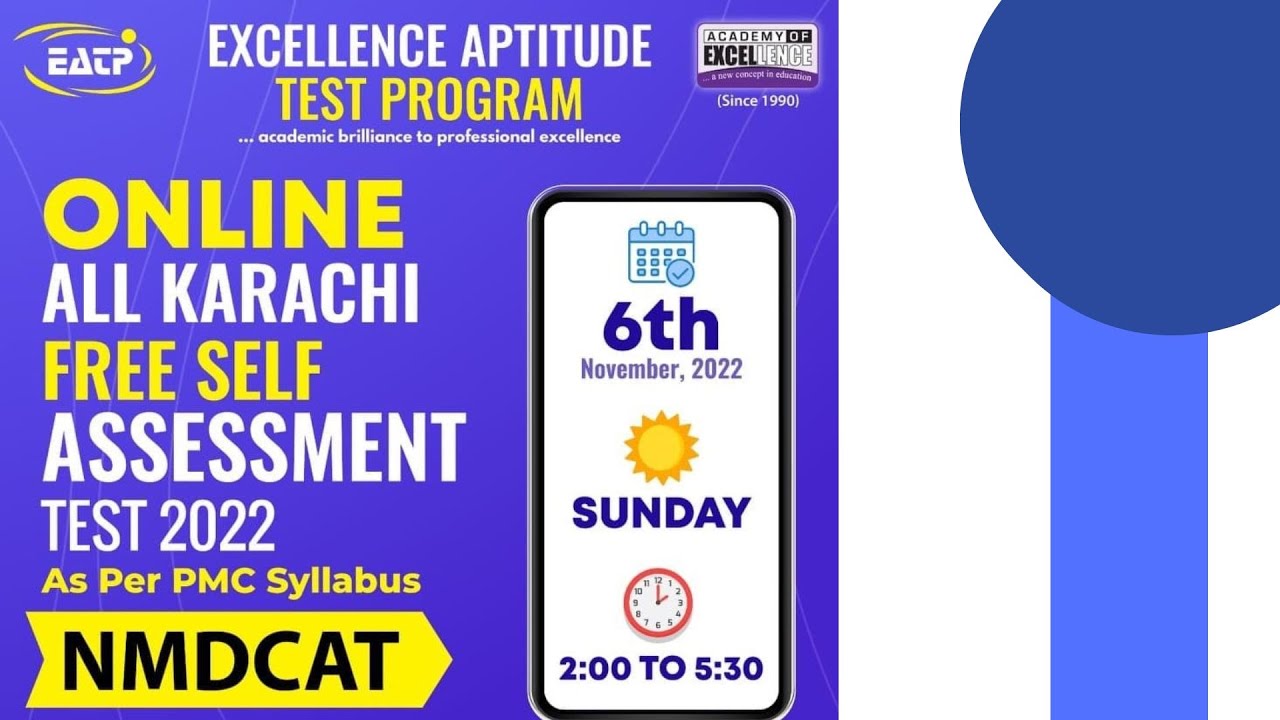 Online All Karachi Free Self Assessment Test 2022 (As Per PMC Syllabus ...