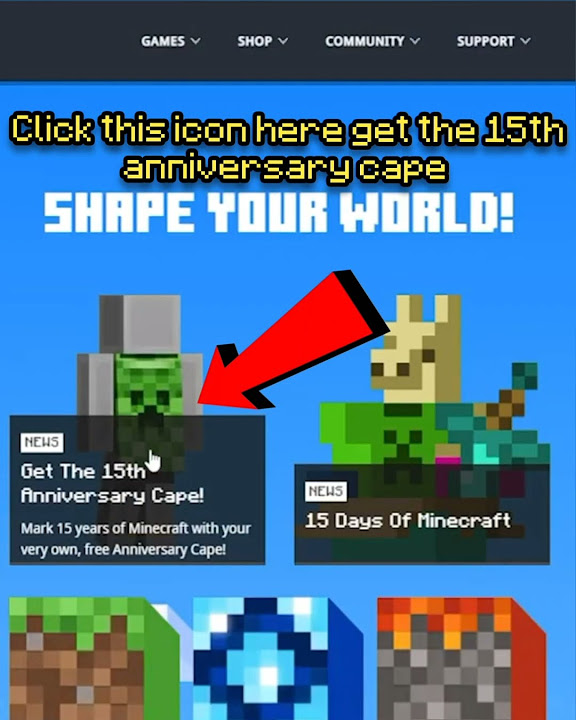 Minecraft - How To Get The 15th Anniversary Cape! (Java/Bedrock) # ...