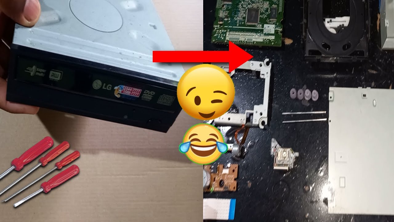 Let's disassemble the CD ROM piece by piece | Mr. Science SL - YouTube