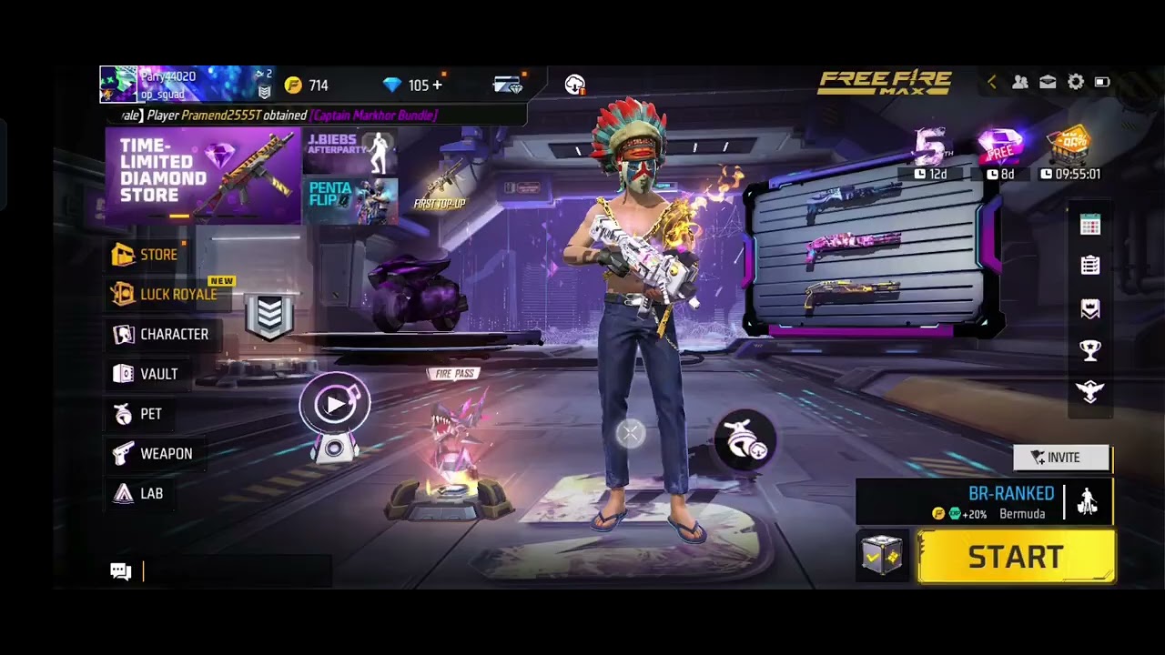 My first top-up in free fire 😍🥳 - YouTube