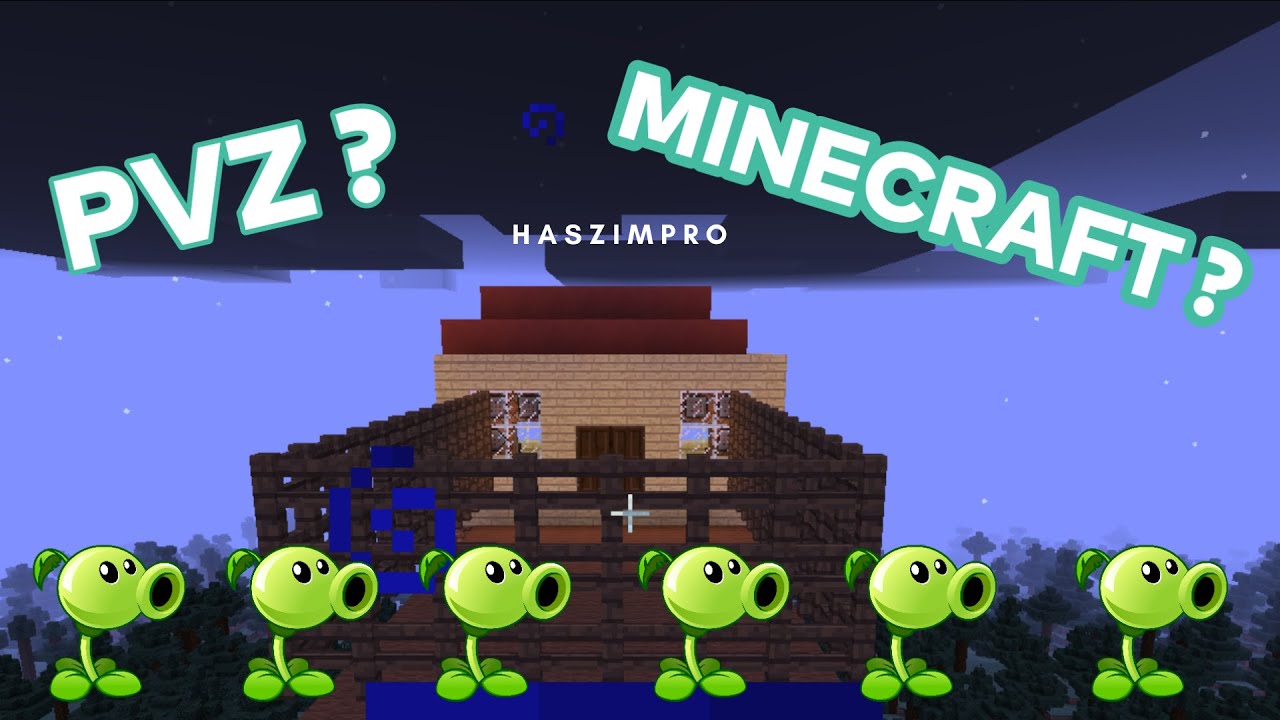 PVZ IN MINECRAFT ?!! | BUILD A HOUSE IN THE SKY ?! | NOOB VER. - YouTube