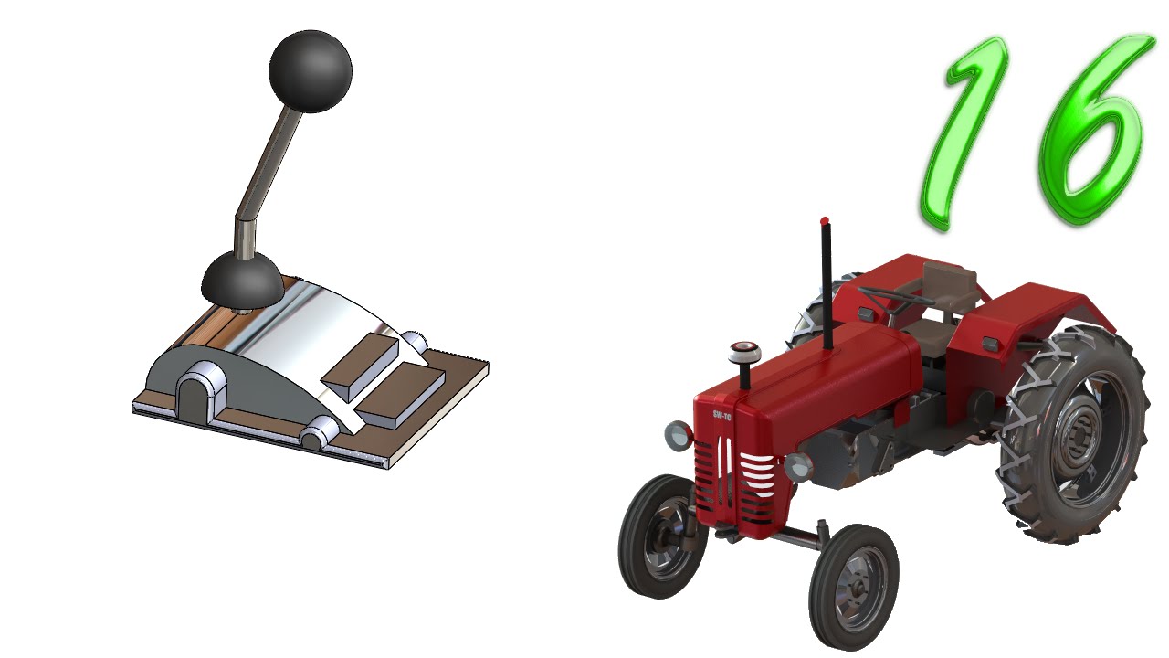 16- SolidWorks |Tractor|: transmission - YouTube
