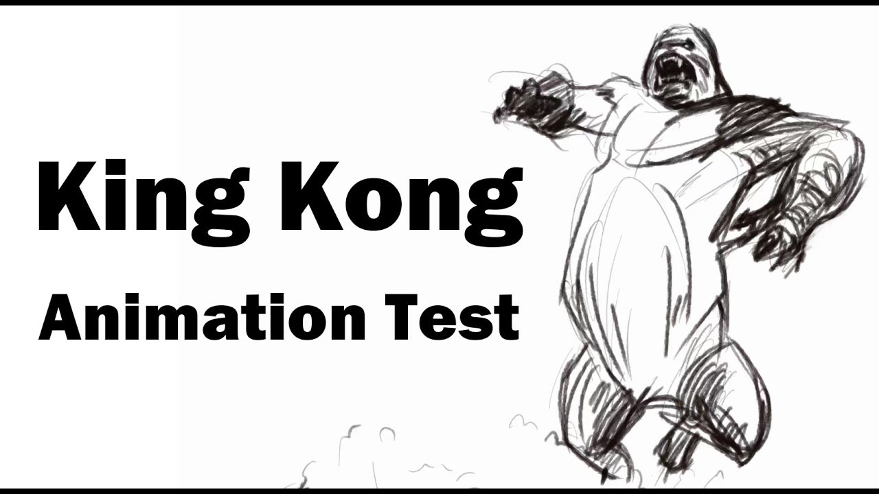 King Kong! [ Timelapse Animation test ] pose to pose - YouTube
