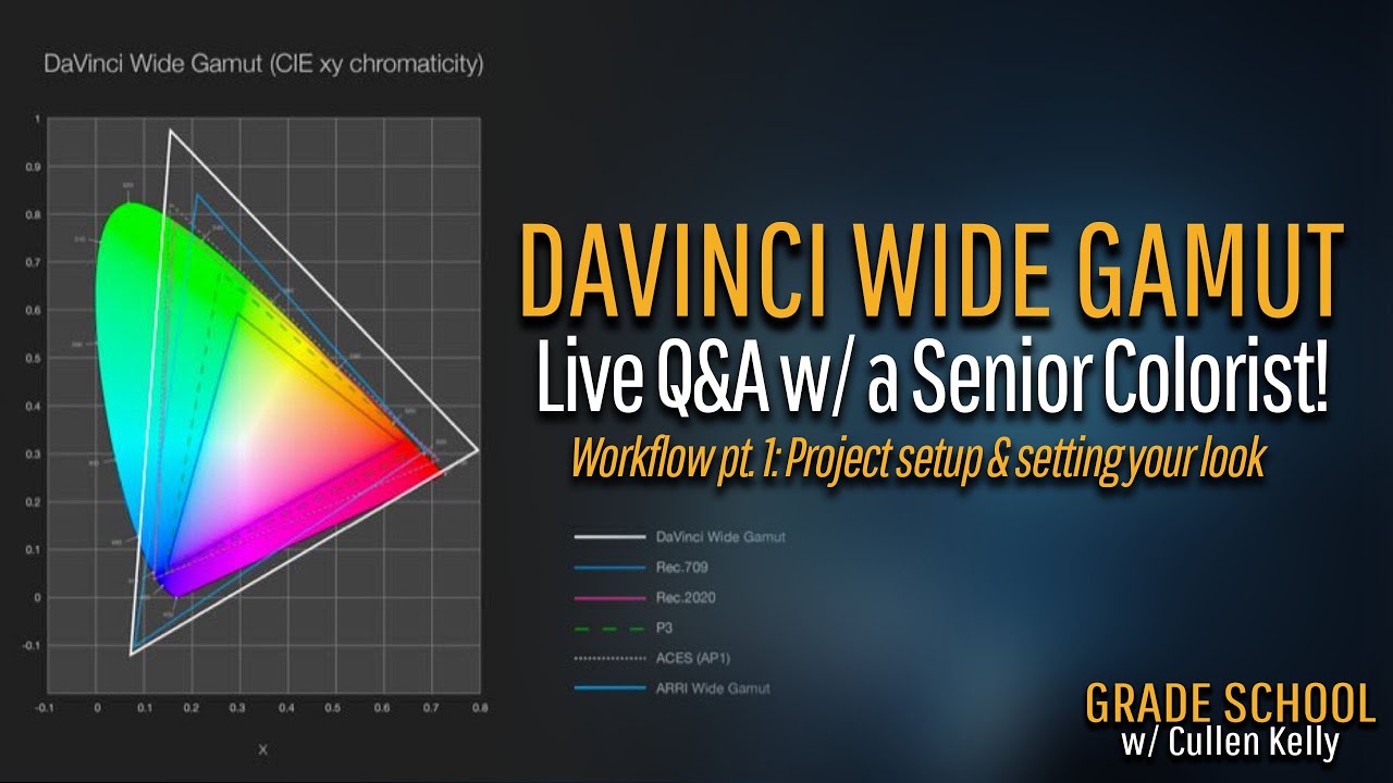 Grade School: DaVinci Wide Gamut Workflow, Senior Colorist Q&A pt. 1 ...