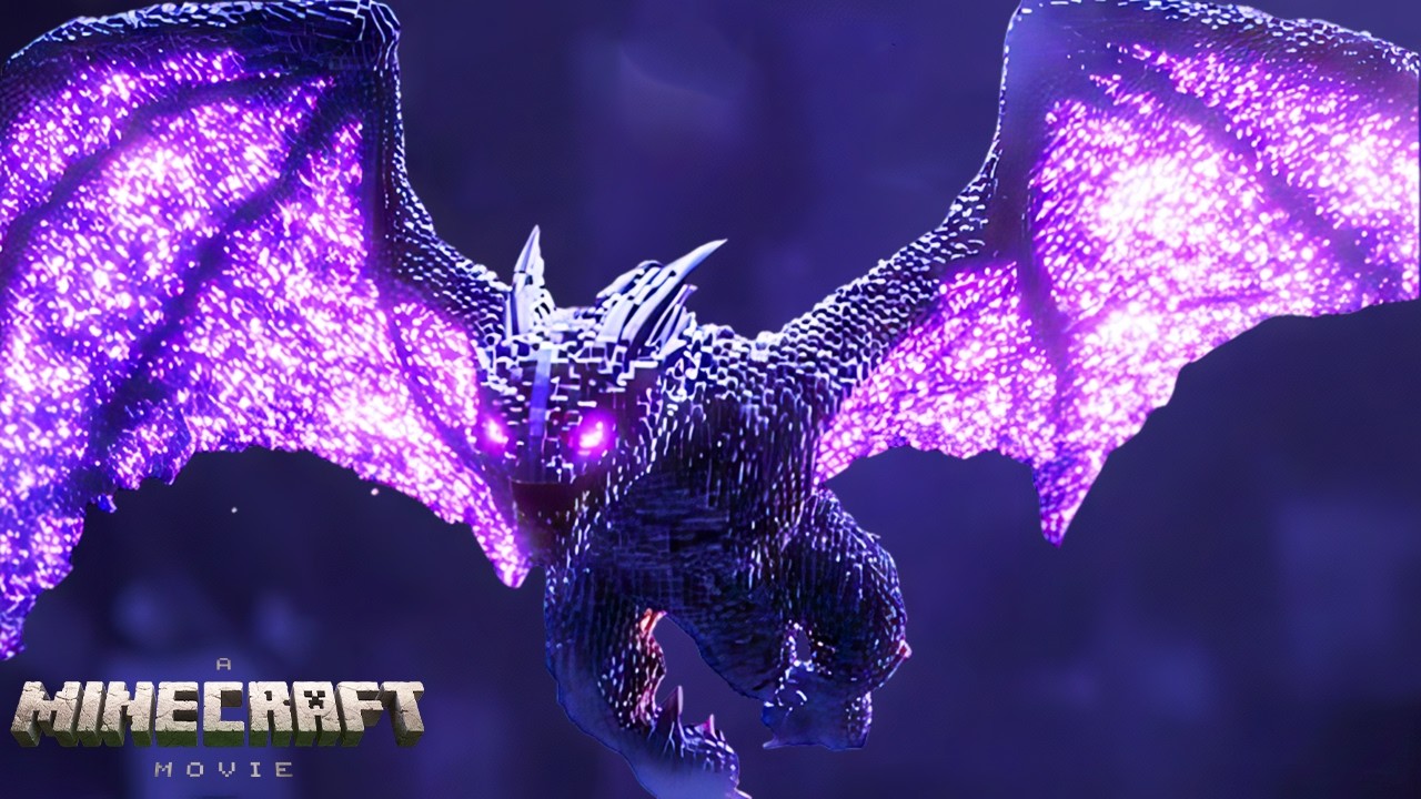ENDER DRAGON IN MINECRAFT MOVIE - YouTube