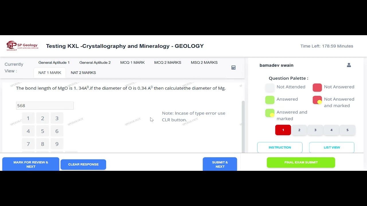 EXAMINATION PAGE SP GEOLOGY - YouTube