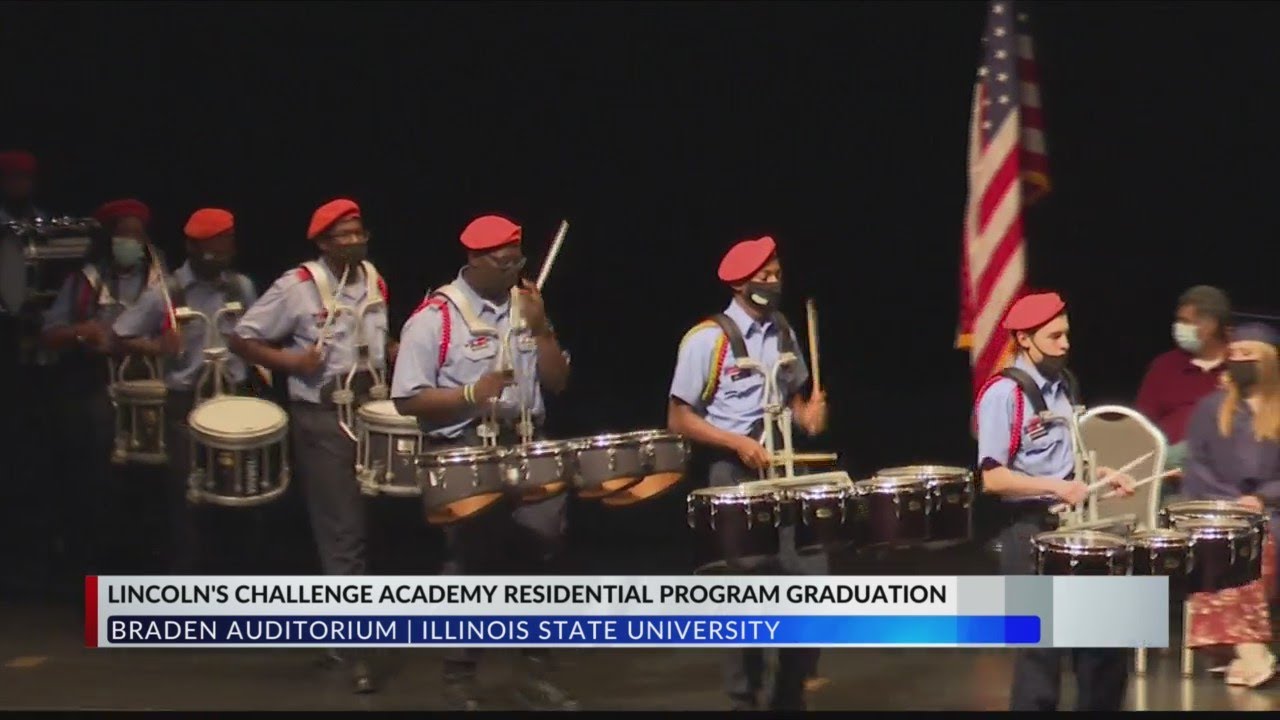 Cadets graduate from Lincoln's Challenge Academy program - YouTube
