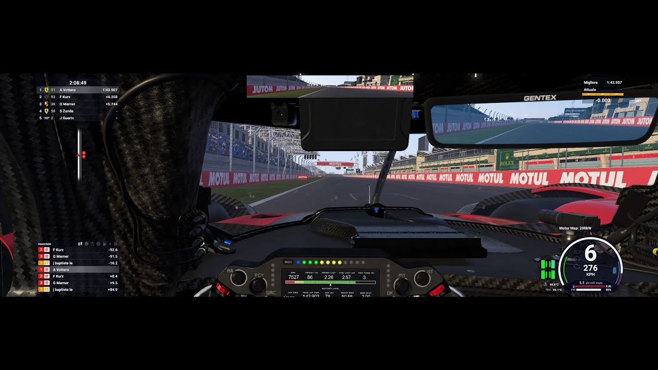Le Mans Ultimate - Bahrein (with HUD) - 1'43''889 - Ferrari 499P ...