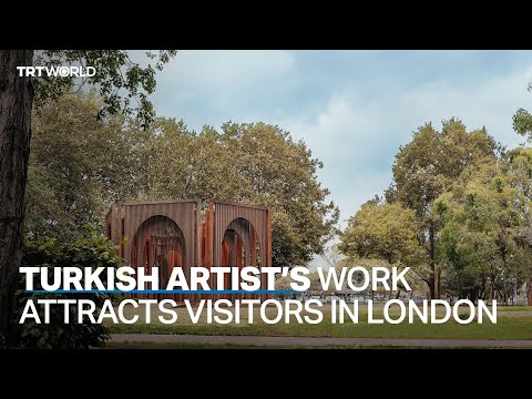 Turkish artist’s award-winning artwork welcomes visitors in London