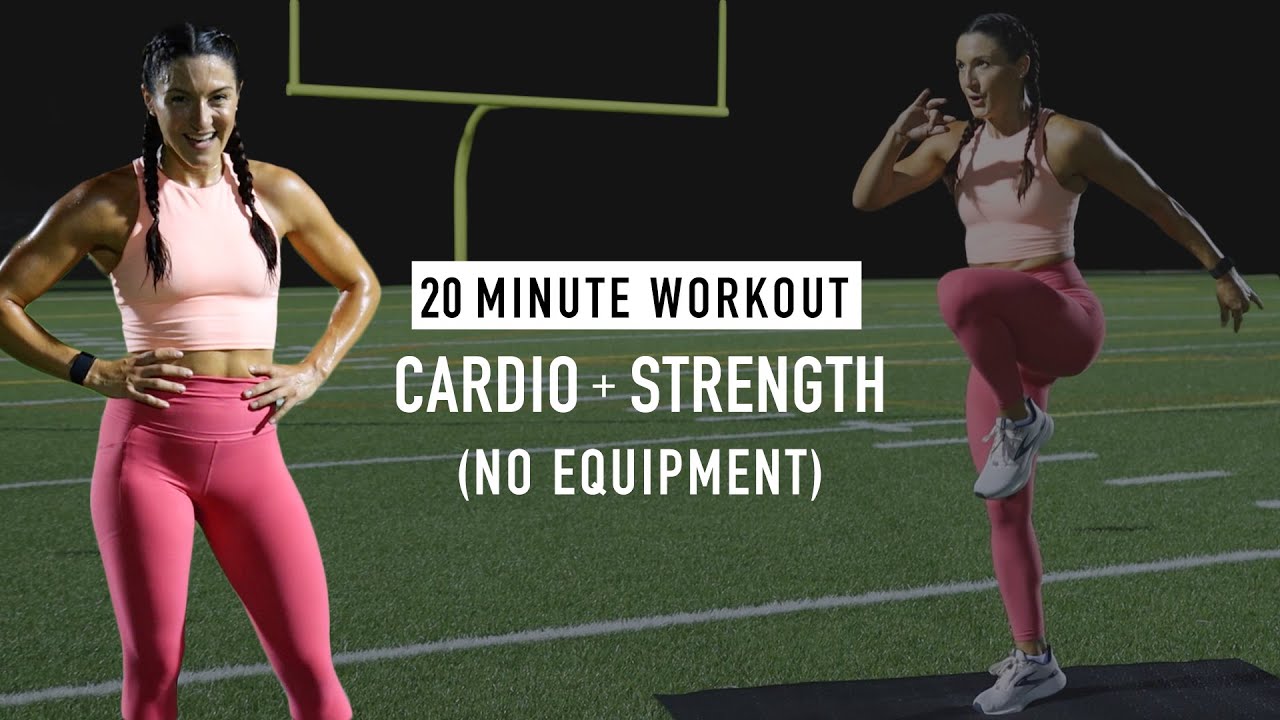 💦 20 MINUTE TABATA WORKOUT | CARDIO + STRENGTH | NO EQUIPMENT | w ...