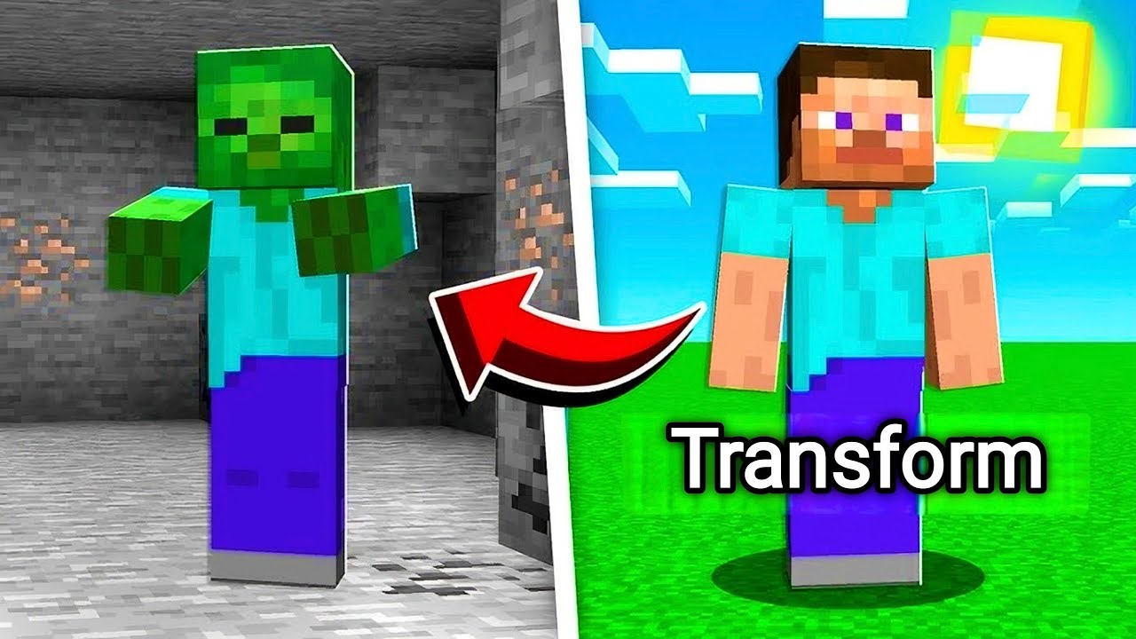 I Can Transform Into Any Mob In Minecraft - YouTube