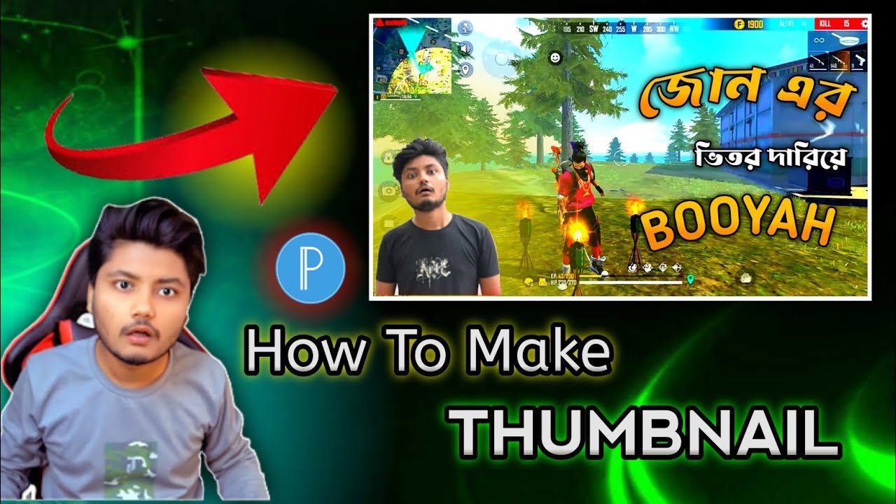 How To Make Gaming Thumbnail // Gw Talha er moto Thumbnail banaw ...