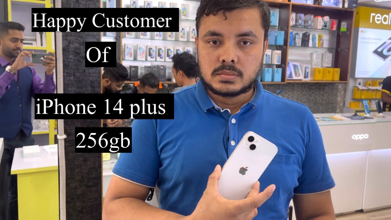 Unboxing of IPhone 14 plus !!! Happy Customer !!! 😊😊😊😊 - YouTube