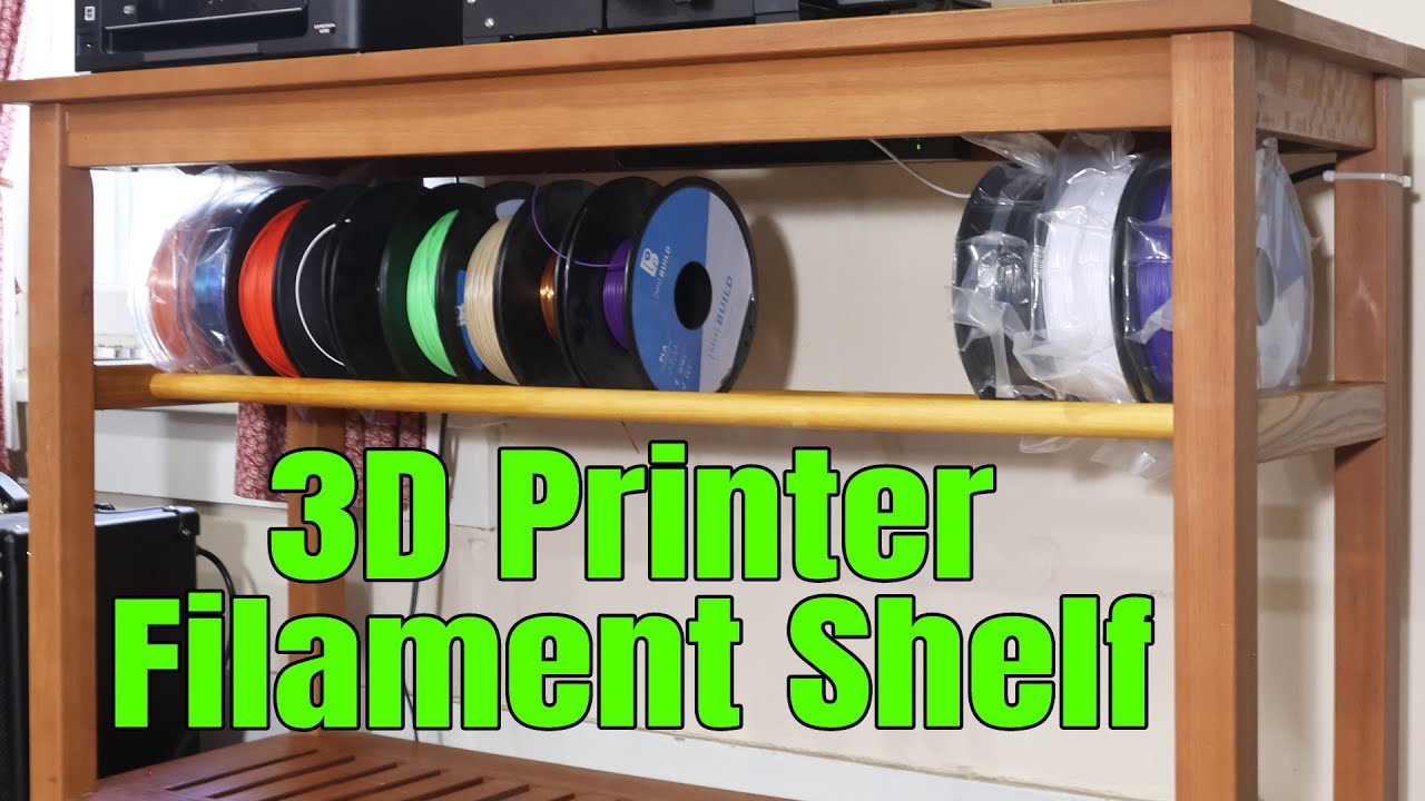 Building a Simple 3D Printer Filament Rack | Add Storage to an Existing ...