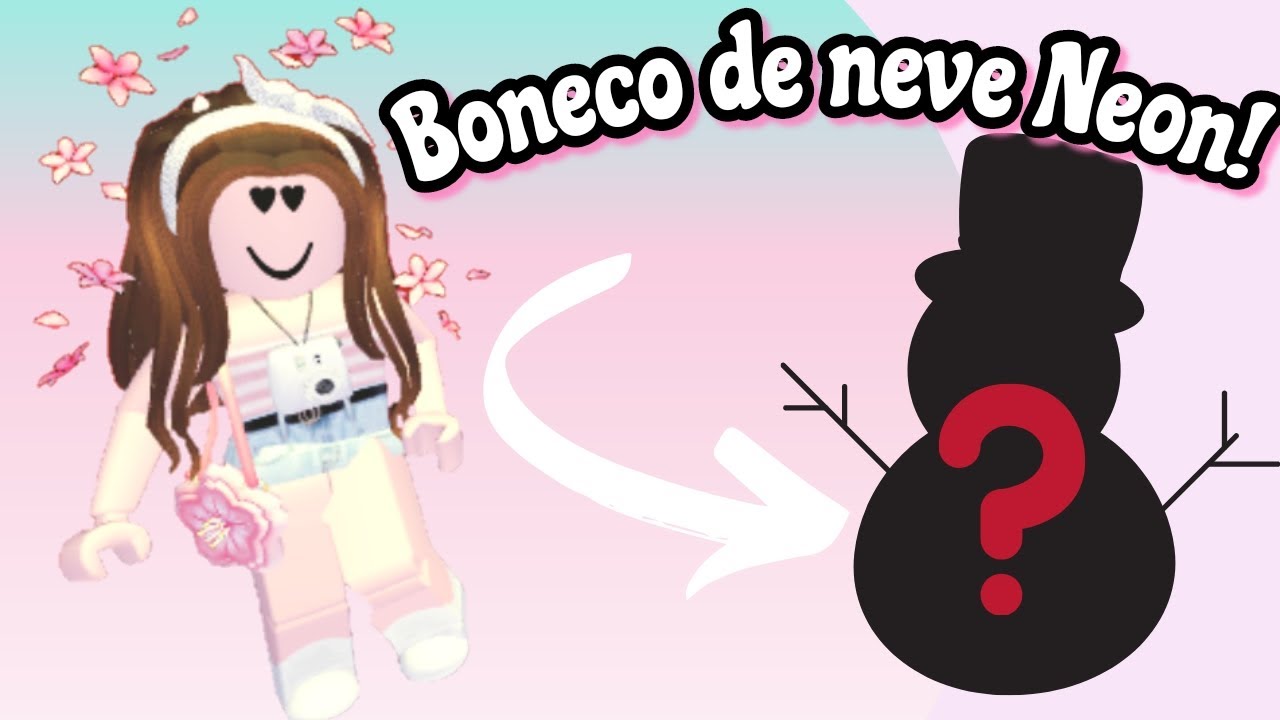 Fazendo boneco de neve neon + surpresa! - Adopt me (Roblox) - YouTube