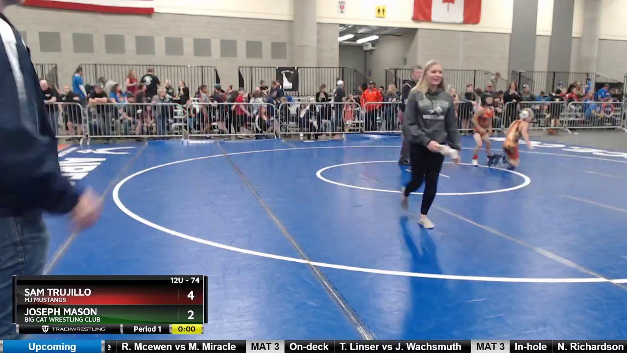 12U 74 Sam Trujillo MJ Mustangs Vs Joseph Mason Big Cat Wrestling Club ...