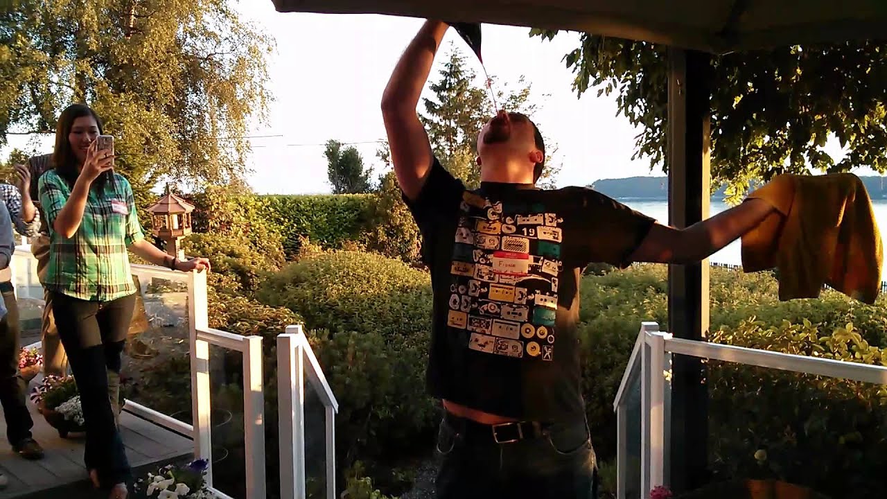 Porron drinking - YouTube