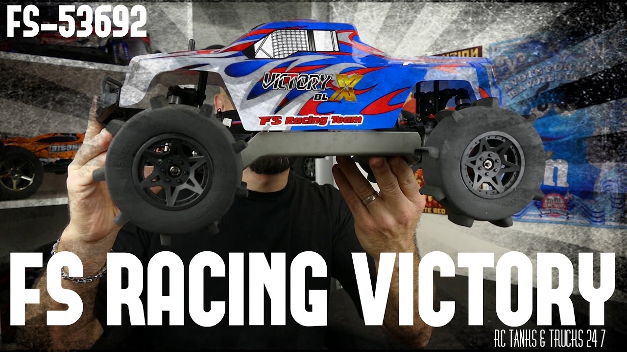 FS RACING FS-53692 1:10 4WD Brushless Water Monster Truck - Unboxing ...