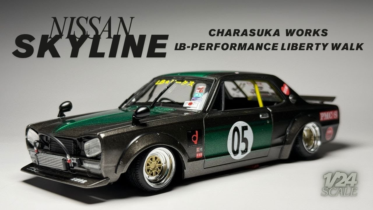 Nissan Skyline Charasuka Works LB-Performance Liberty Walk 1/24 scale ...