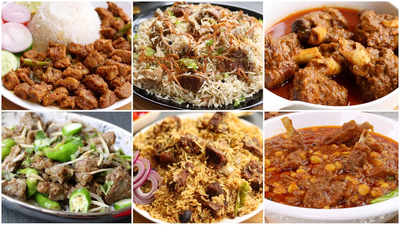 7 Delicious Mutton Recipes For Mutton Lovers by (YES I CAN COOK) - YouTube