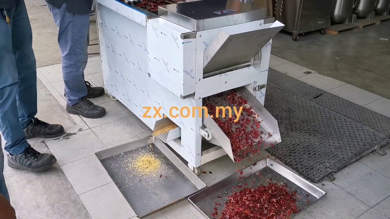 MESIN POTONG CILI KERING DAN ASINGKAN BIJI 2019 - YouTube
