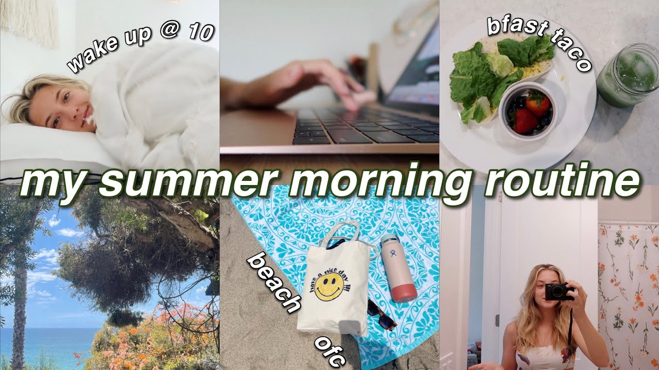 my productive summer morning routine :) - YouTube