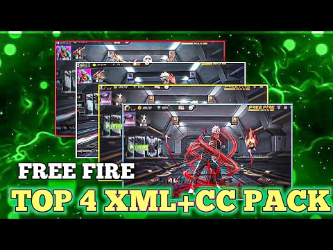 TOP FREE FIRE 4 XML+CC+CLIP PACK || NEW TREND FREE FIRE XML VIDEO || FREE FIRE LOBBY BOYS XML ...