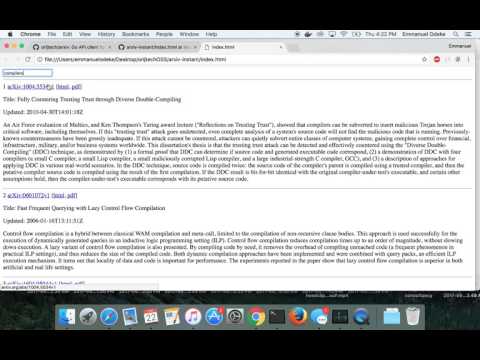 arXiv instant search