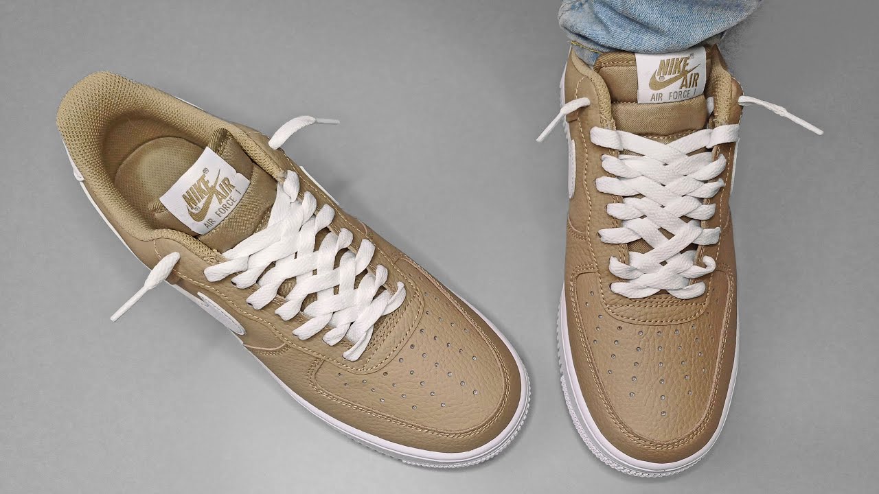 How to loosely lace Air Force 1 (BEST WAY!) - YouTube