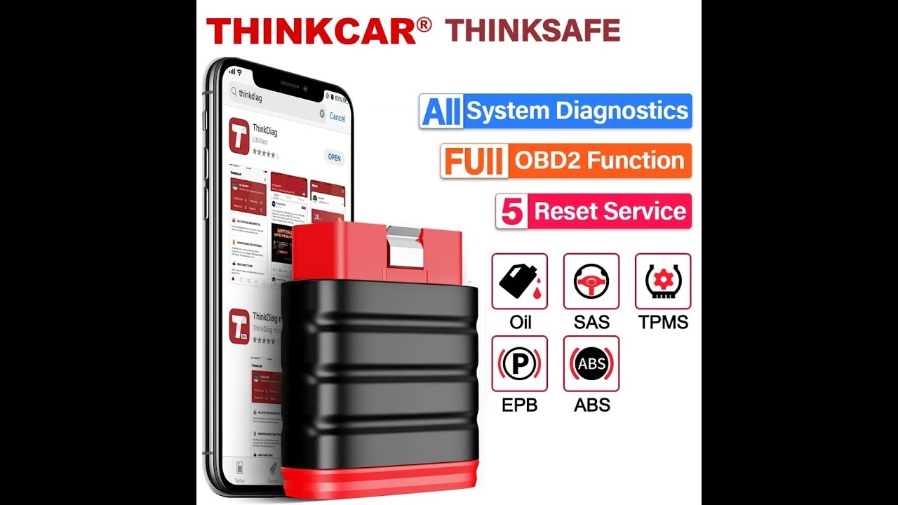 Diagnóstico Completo com o Scanner Thinkcar THINKSAFE OBD2 Bluetooth! - YouTube