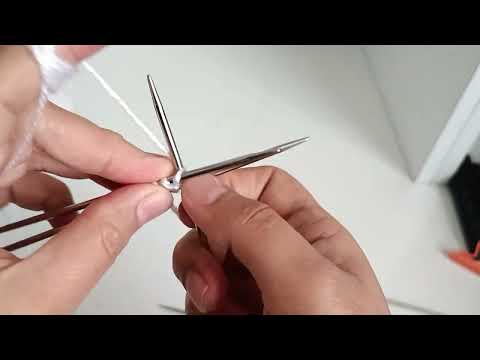 Bundan kolayı yok Beş Şiş Tek Seferde Çorap Başlama