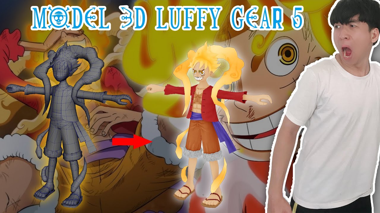 Hướng dẫn làm model 3D LUFFY GEAR 5 (One Piece) - YouTube