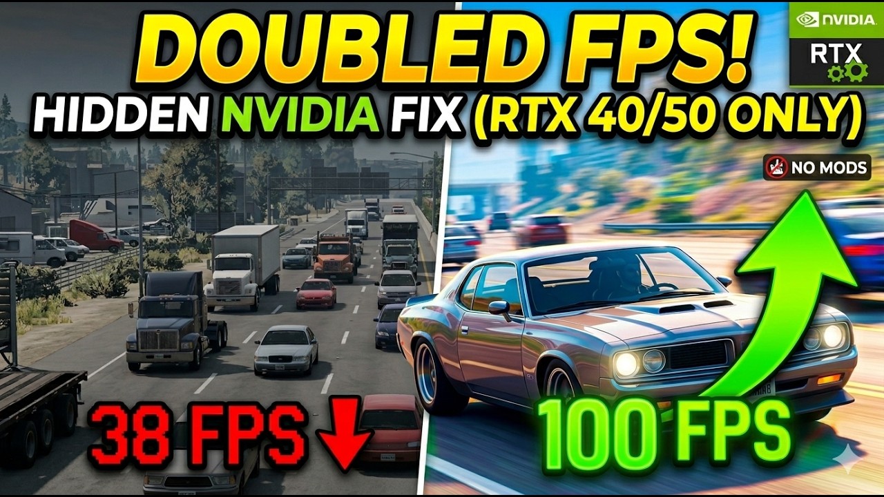 🚀 DOUBLE Your FPS in BeamNG.drive (NO MODS) | NVIDIA Smooth Motion RTX ...