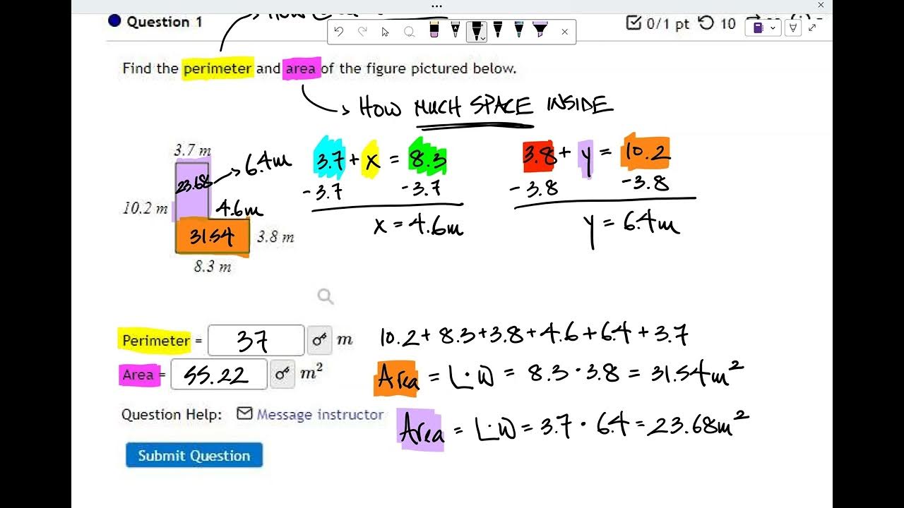 Perimeter and Area Examples (Math118) - YouTube