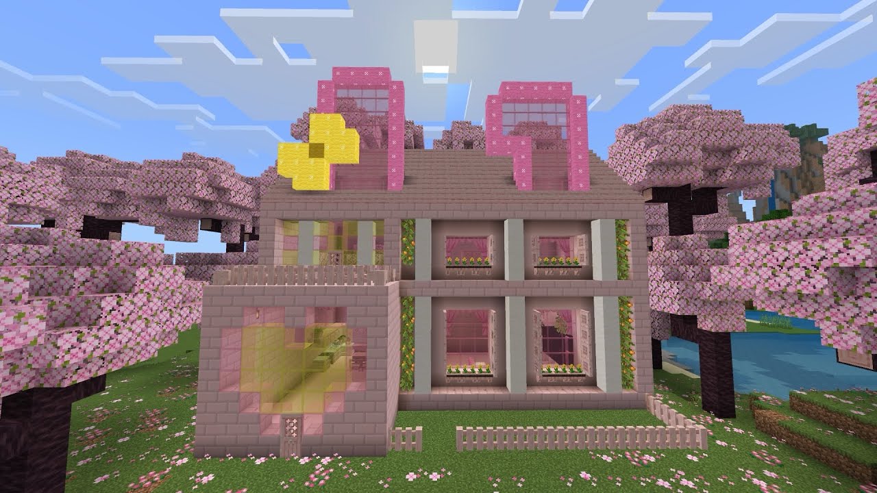 my melody house 🎀🌼 tutorial (Minecraft) - YouTube