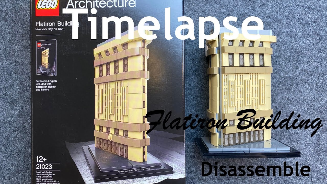 Lego Architecture Flatiron Building 21023 Disassemble Timelapse 4K ...