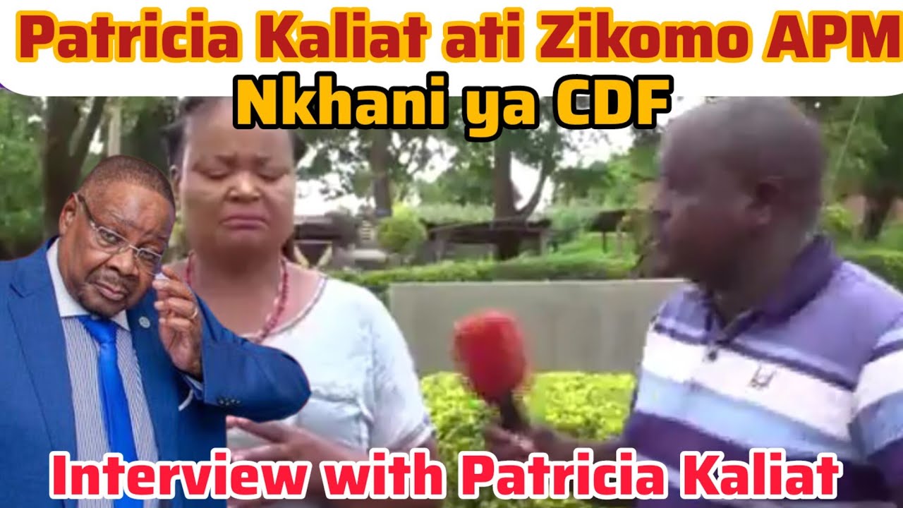 Patricia Kaliat wa UTM wati Zikomo Professor Peter Mutharika chifukwa ...