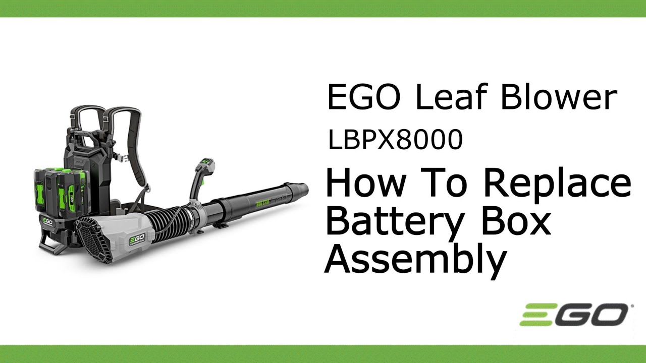 EGO LBPX8000_How To Replace Battery Box Assembly - YouTube