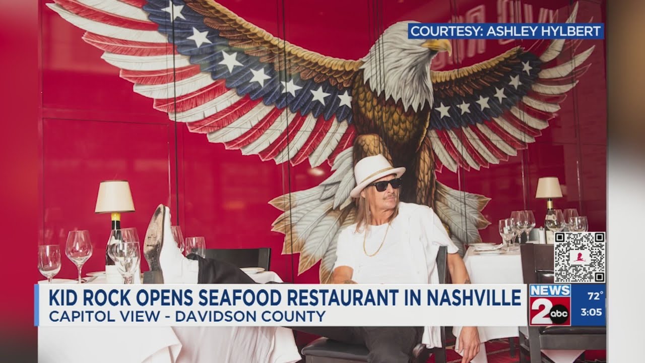 Kid Rock opens seafood restaurant in Nashville, TN - YouTube