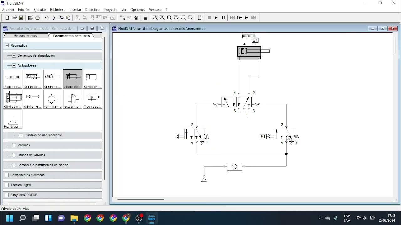 EJERCICIO #3 NEUMÁTICA - YouTube