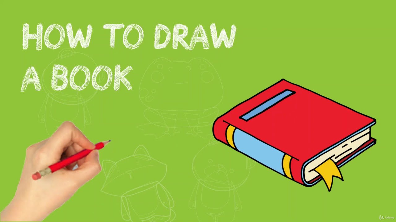 How to Draw a Book Step by Step for Beginners / كيف ترسم كتاب بسهولة ...